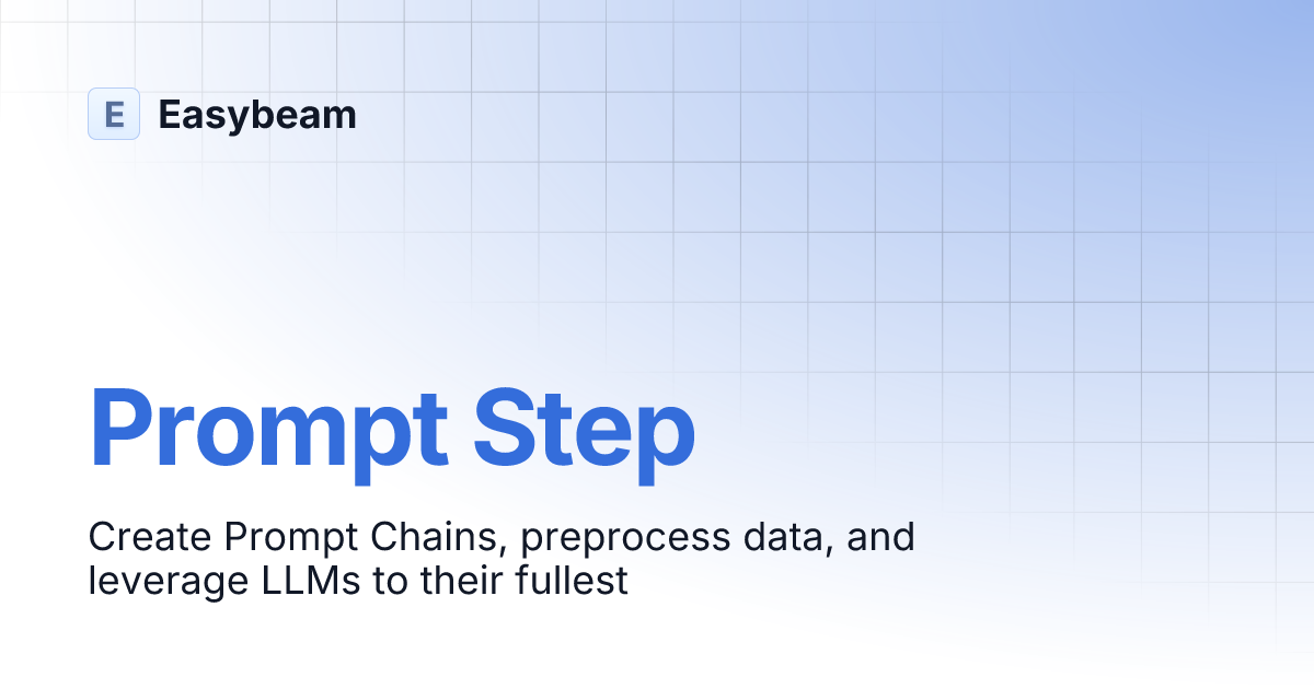 Prompt Step | Easybeam